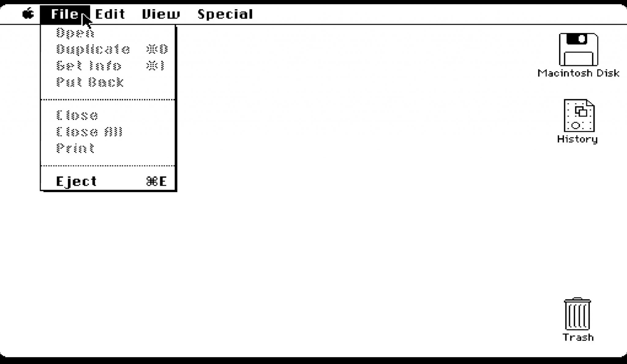 About the GUI of a 1984 Macintosh – Interaction Design History Spring 2022